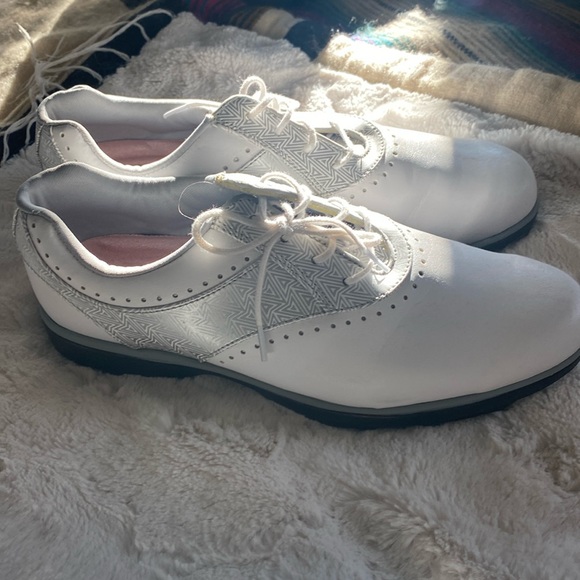 eMerge | Shoes | Emerge Brand Womens Golf Shoes White Leather Lace Up ...